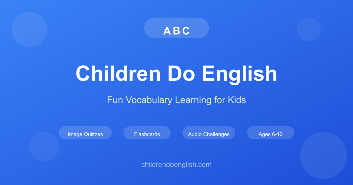 Learn English Words with Pictures — Visual Vocabulary for Kids